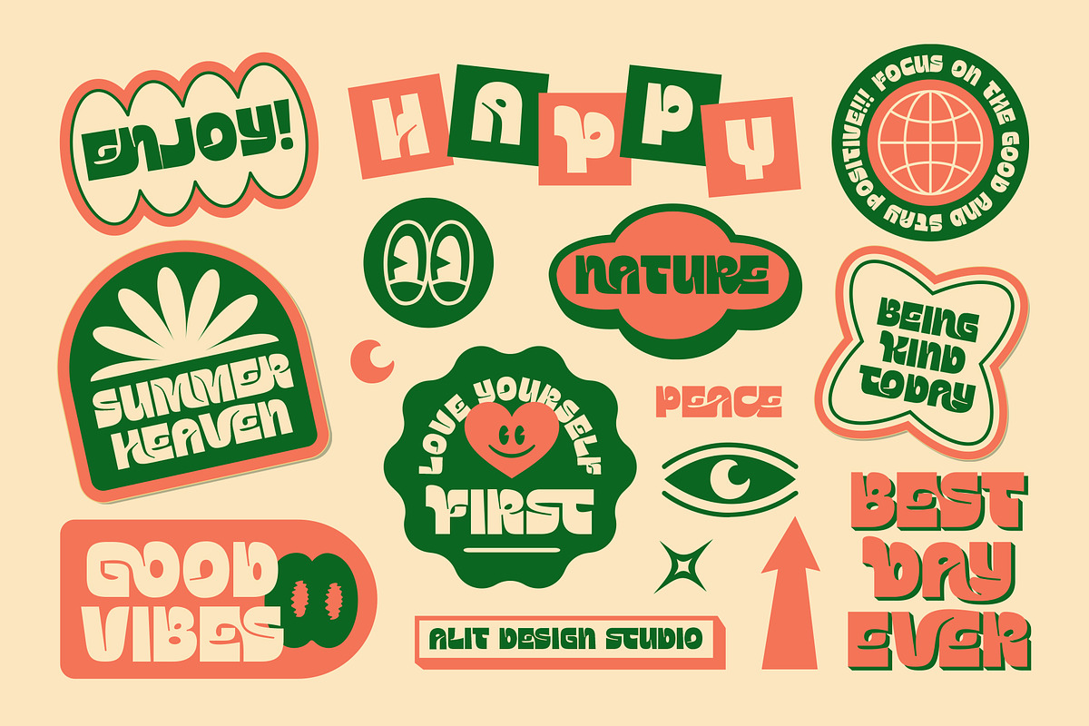 Anya Forger Typeface, a Sans Serif Font by alit design