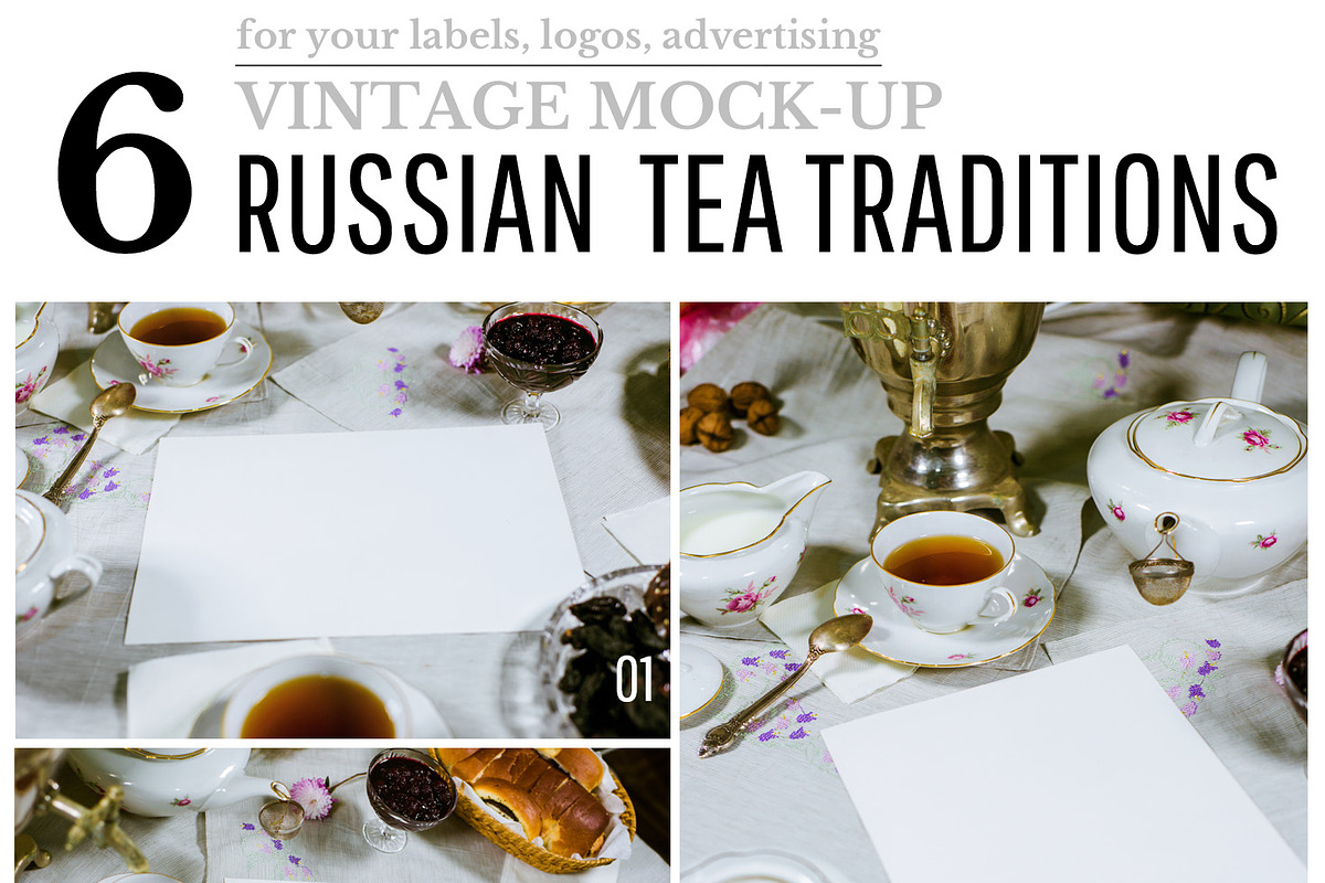 Russian tea traditions, a Branding & Logo Template by boordon