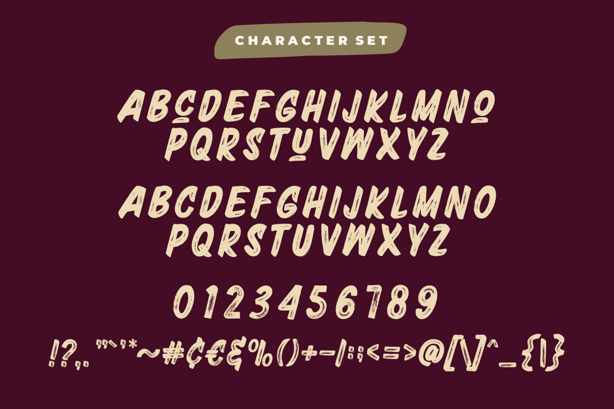 Acorn Brush Font, a Handwritten Font by Burhan Afif