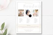 Boudoir Photography Pricing Guide, a Flyer Template by By Stephanie Design