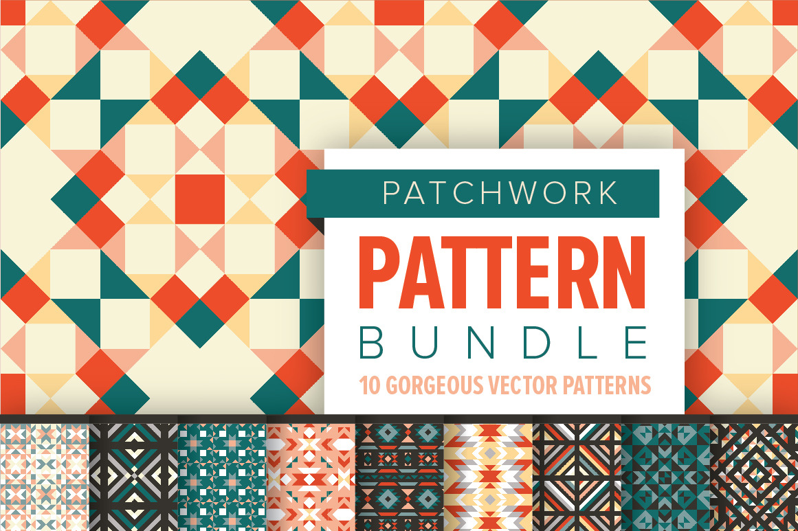 PATCHWORK Pattern Bundle, a Pattern Graphic by Anugraha Design