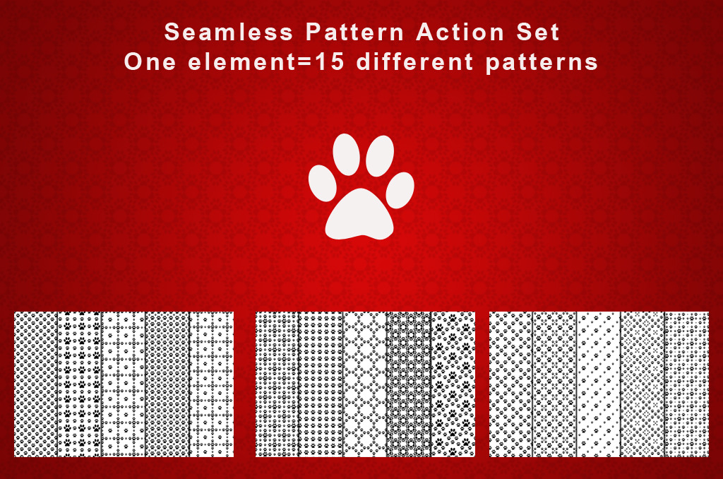 PS. Seamless Patterns Actions, an Action Add-On by DesignThor