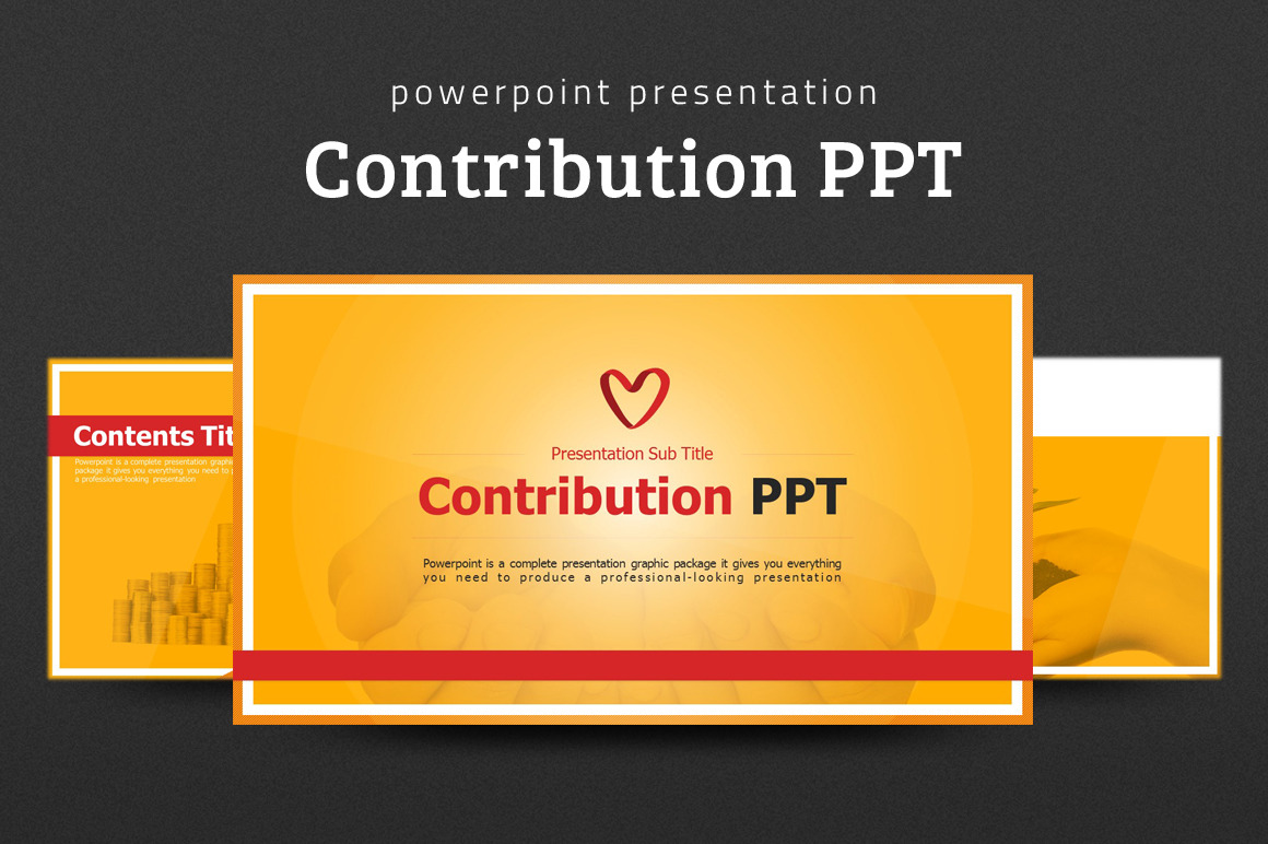 Contribution PPT, a Presentation Template by GoodPello