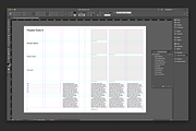 A4 Brochure Grid System for InDesign