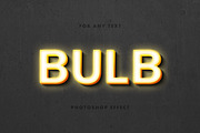 Lightbulb Text Effect, a Layer Style Add-On by Design Squad