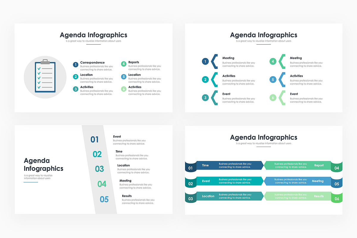 Agenda Infographics - PowerPoint, a Presentation Template by slidequest