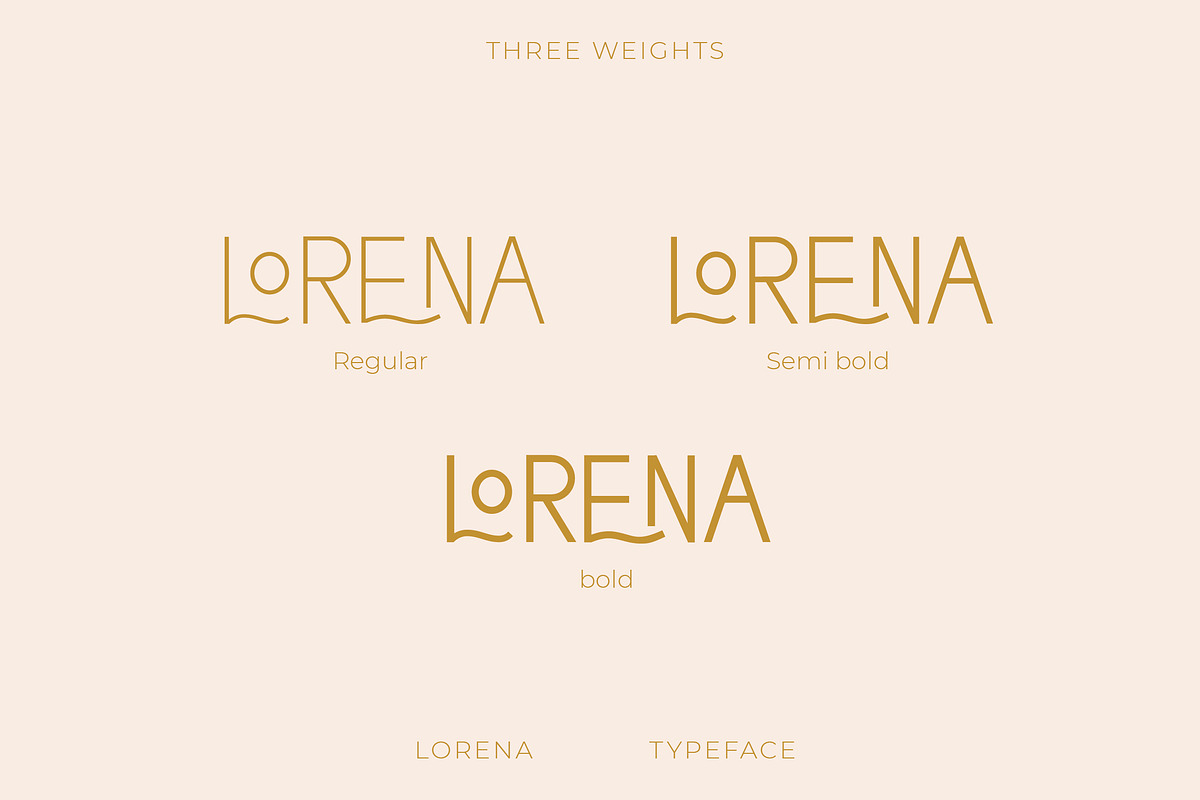 Lorena Typeface, a Sans Serif Font by Creative Corner