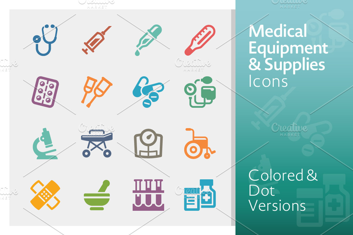 Medical Equipment & Supplies - Set 1, an Icon by introwiz1