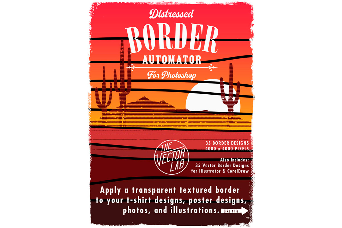 Distressed Border Automator, a Graphic by TheVectorLab