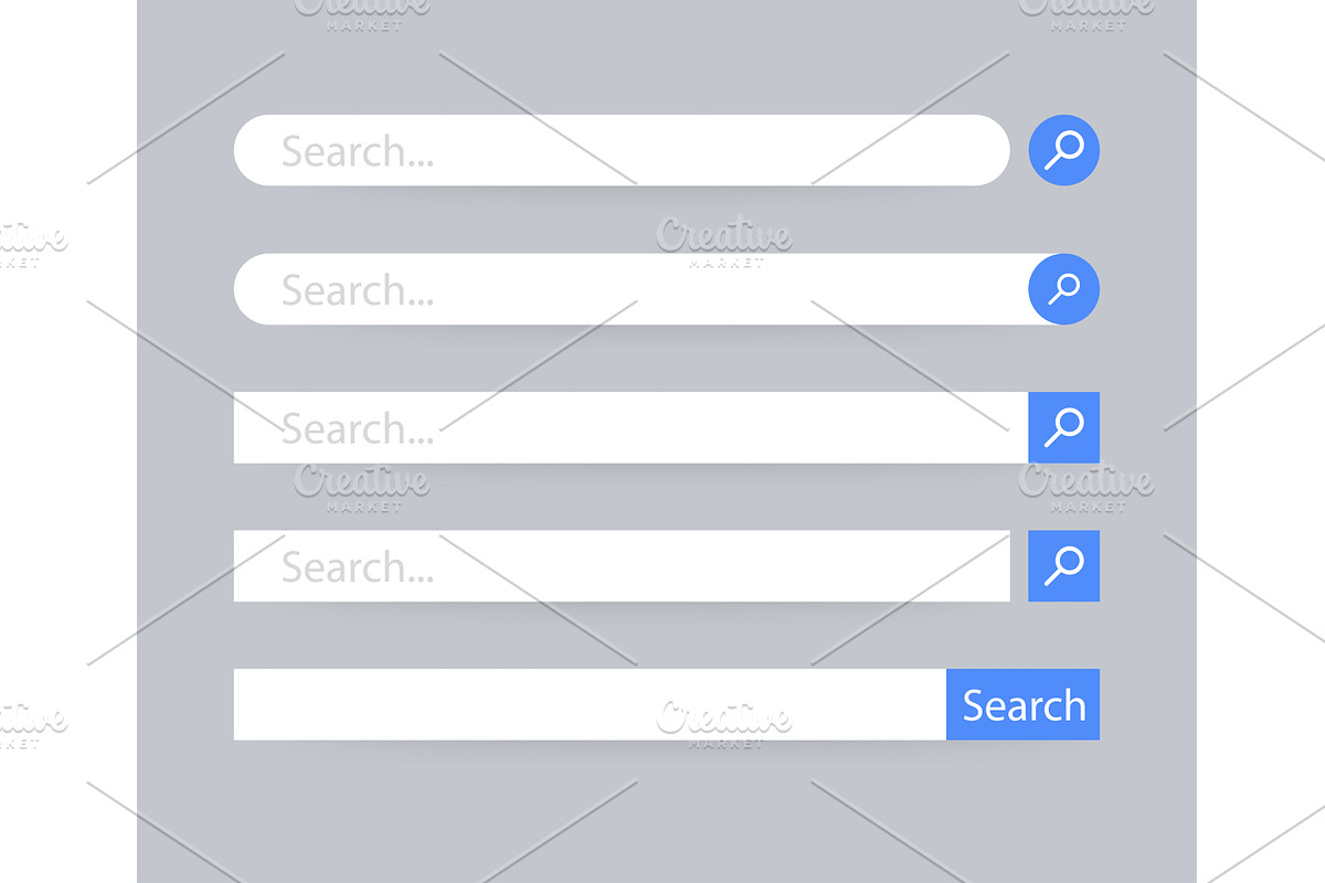 Set Search bar vector element design, an Object Graphic by DG-Market ...