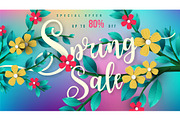 Spring Sale Flyer Template, a Flyer Template by Max vector