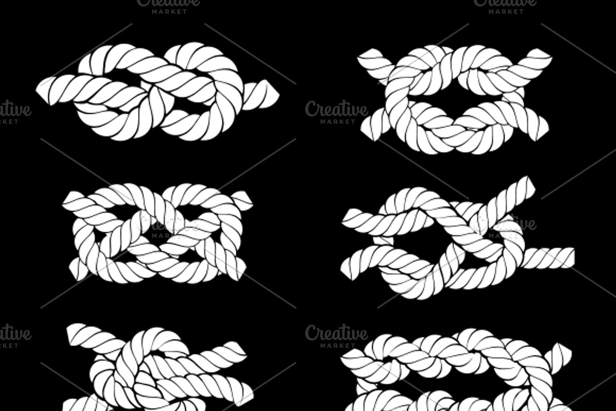 Rope Knots Icons, an Icon by Microvector
