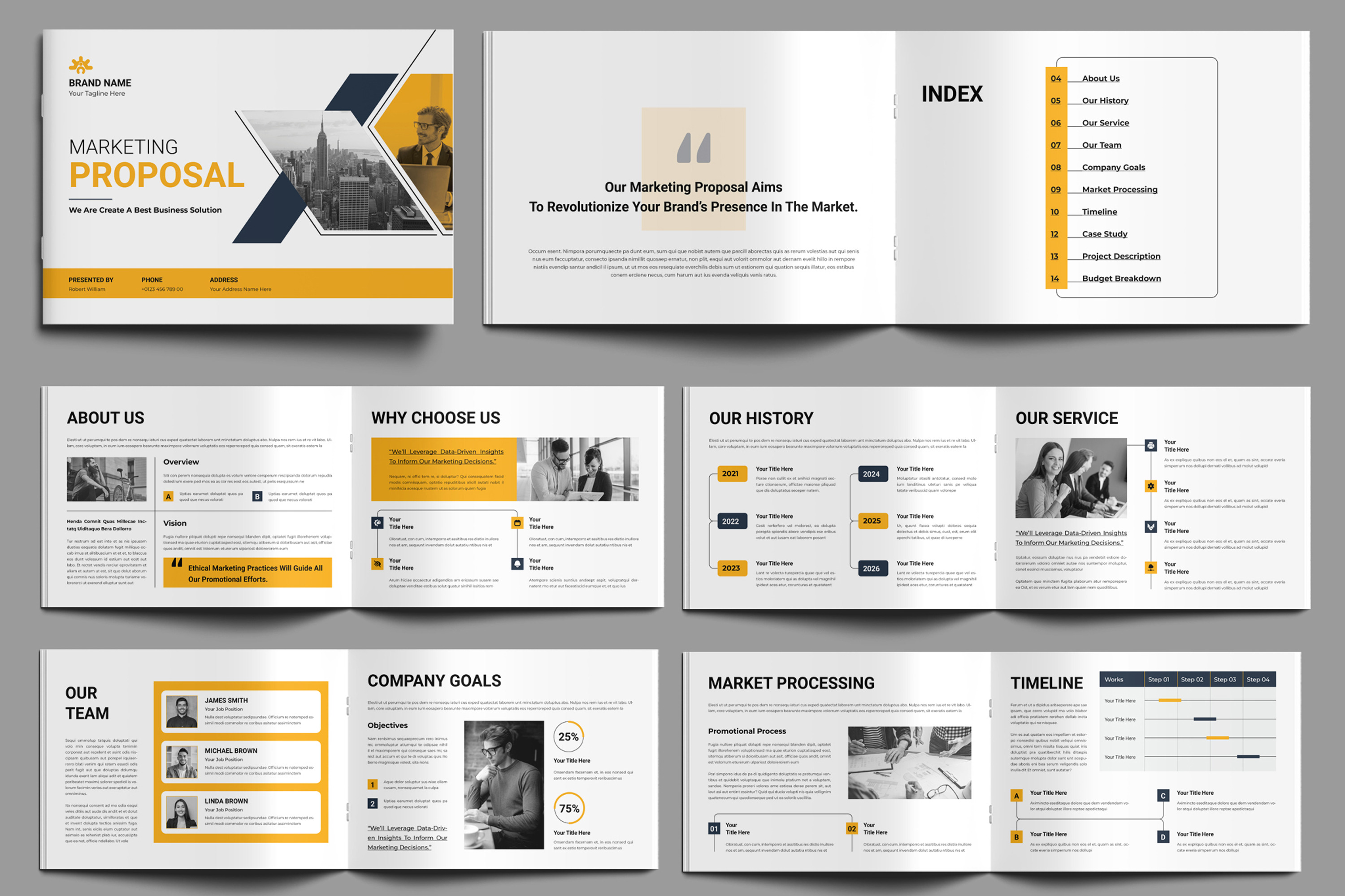 Marketing Proposal Layout Landscape