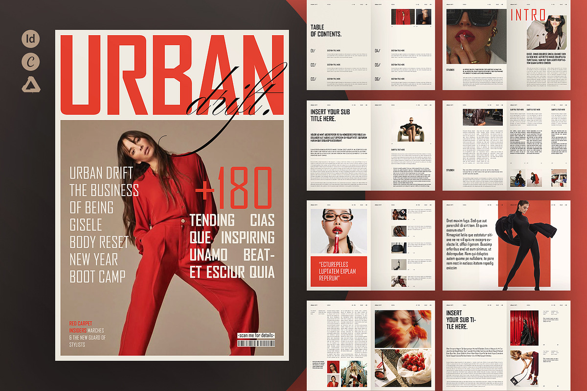 Modern Magazine Layout Template