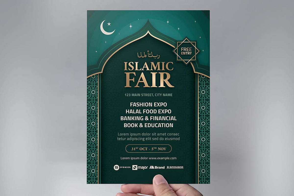 Islamic Flyer Templates, a Flyer Template by BrandPacks
