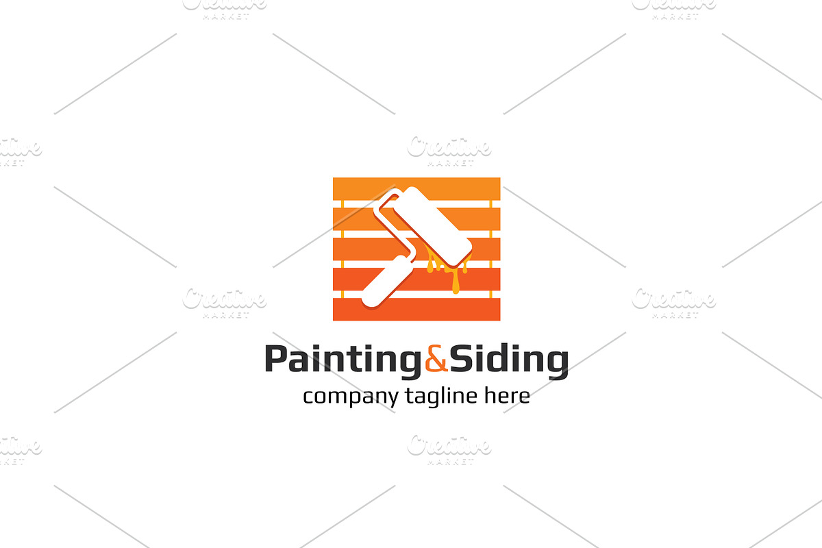 Painting and Siding Logo, a Branding & Logo Template by XpertgraphicD ...