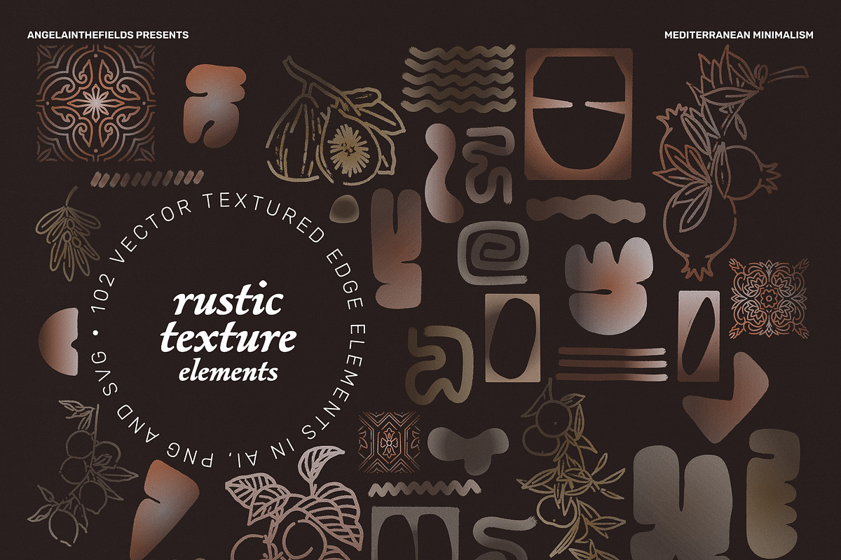 Mediterranean Minimalism Objects, an Object Graphic by angelainthefields