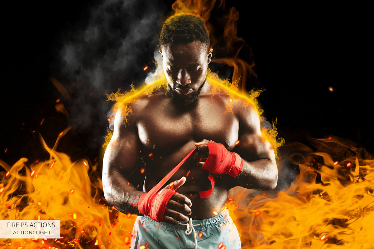 Fire Actions Photoshop, an Action Add-On by FixThePhoto