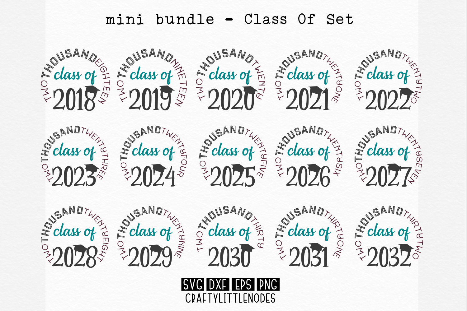 Class Of Mini Bundle, an Illustration by CraftyLittleNodes