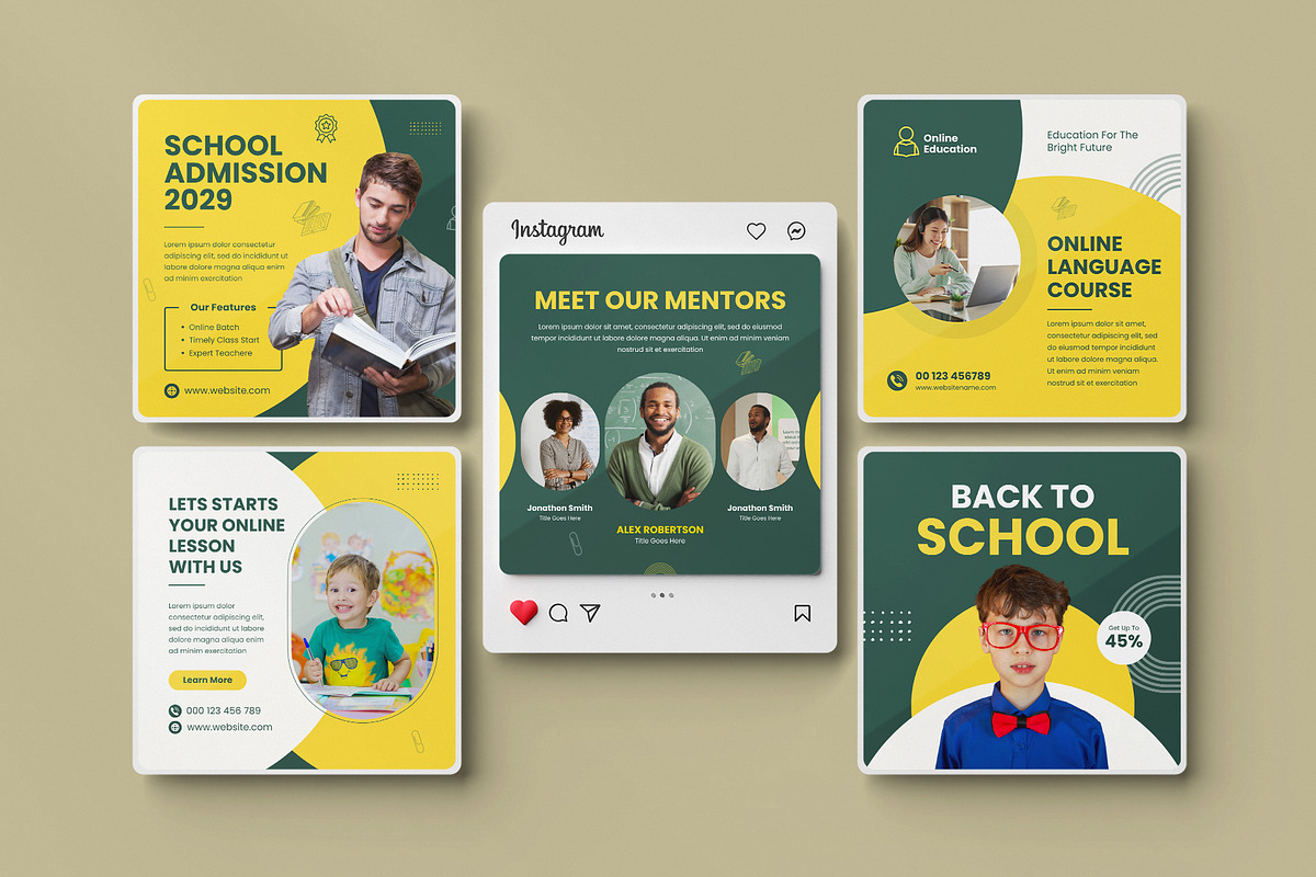 Education Instagram Post | Canva, a Social Media Template by Pixelpick