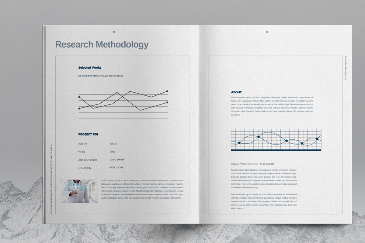 Research Report Brochure Template