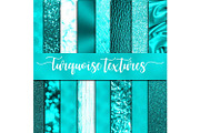 Turquoise Textures Digital paper, a Texture Graphic by Fantasy Cliparts