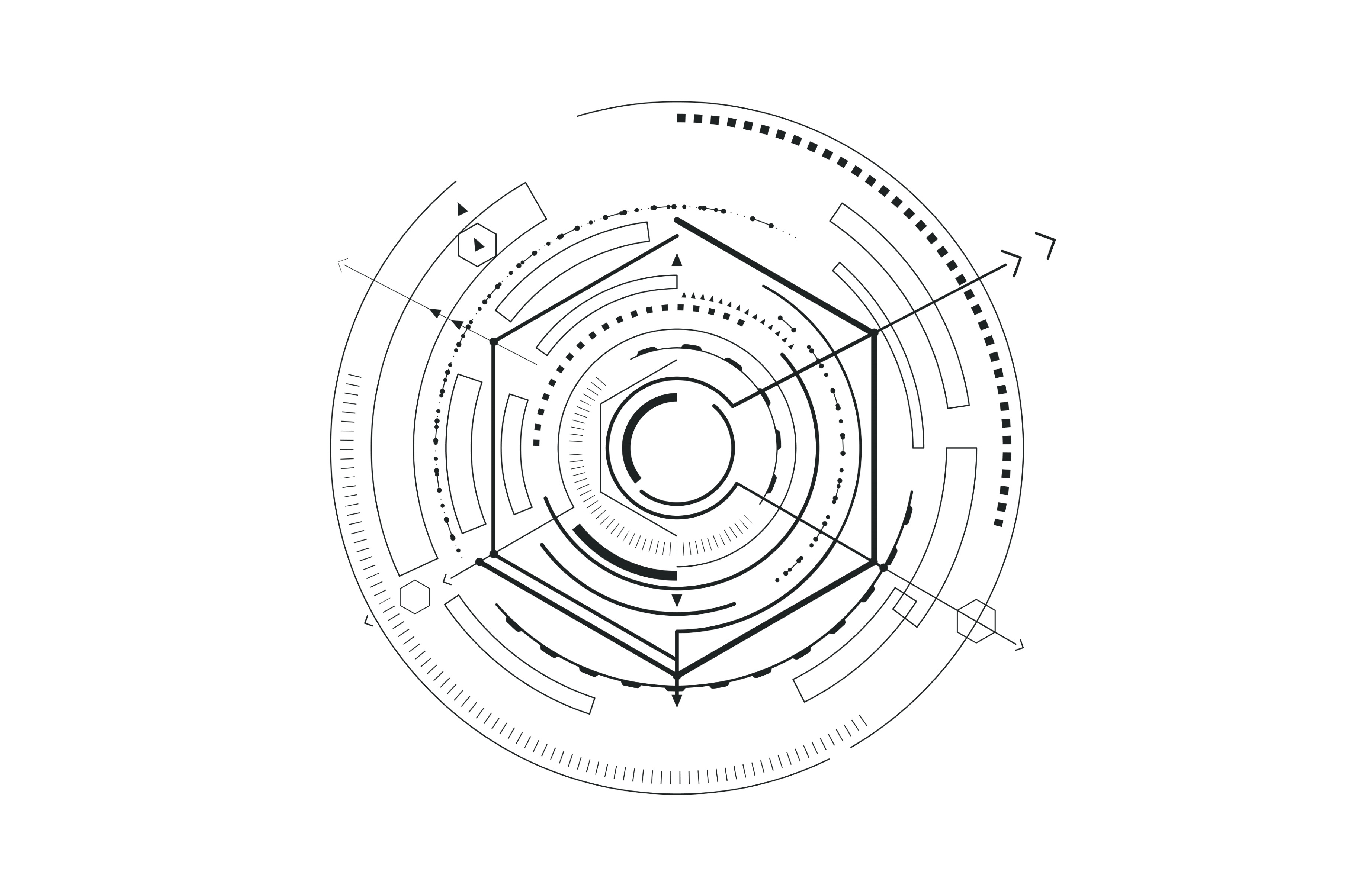 Interface Futuristic Sketch Vector | Technology Illustrations ...
