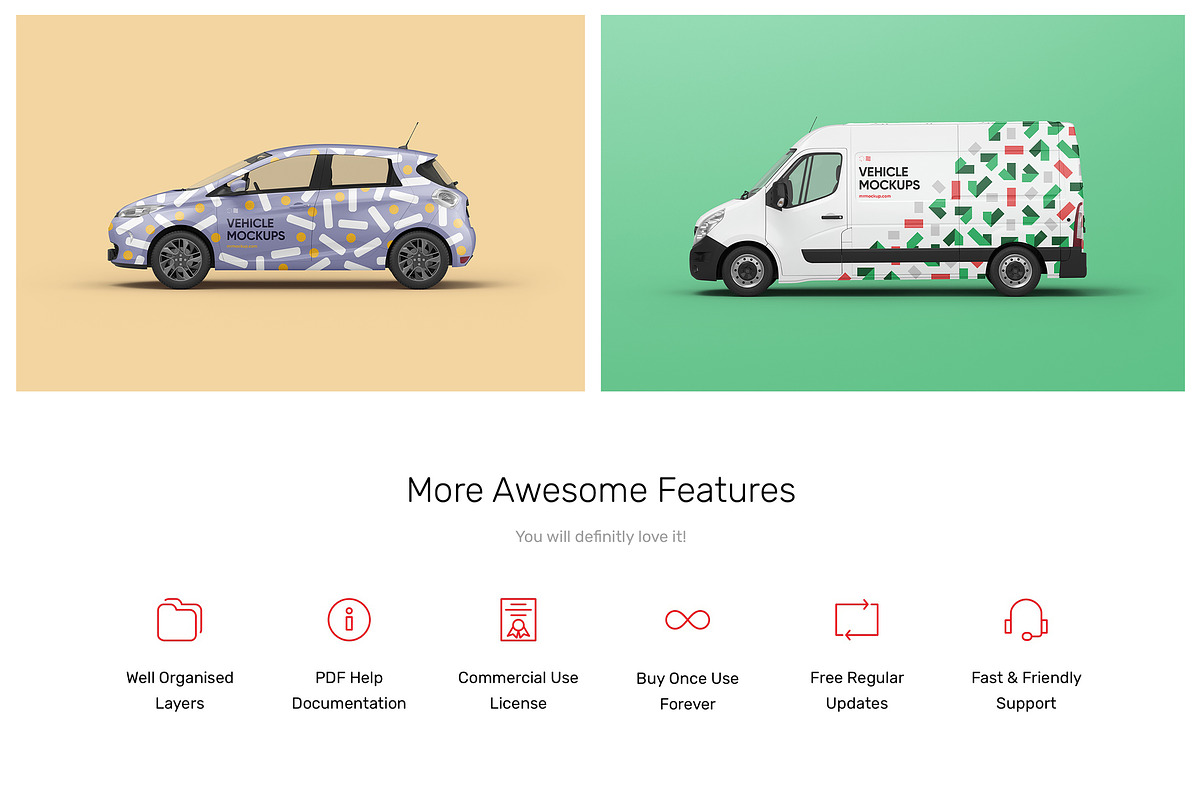 Vehicle Mockups - Car Mockups, an Advertising Mockup by Mr.Mockup™