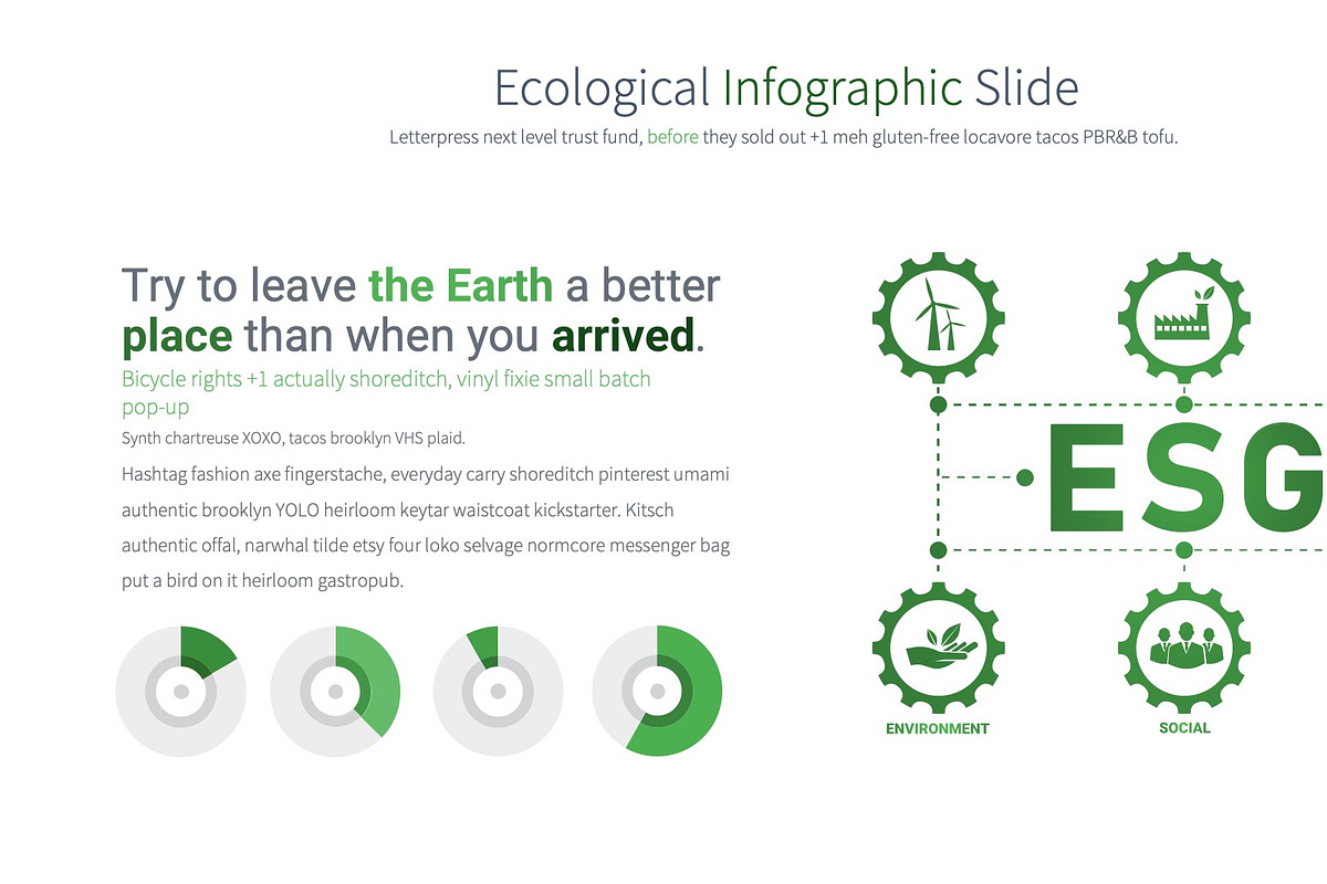 Ecological PowerPoint Infographics, a Presentation Template by Pulsecolor