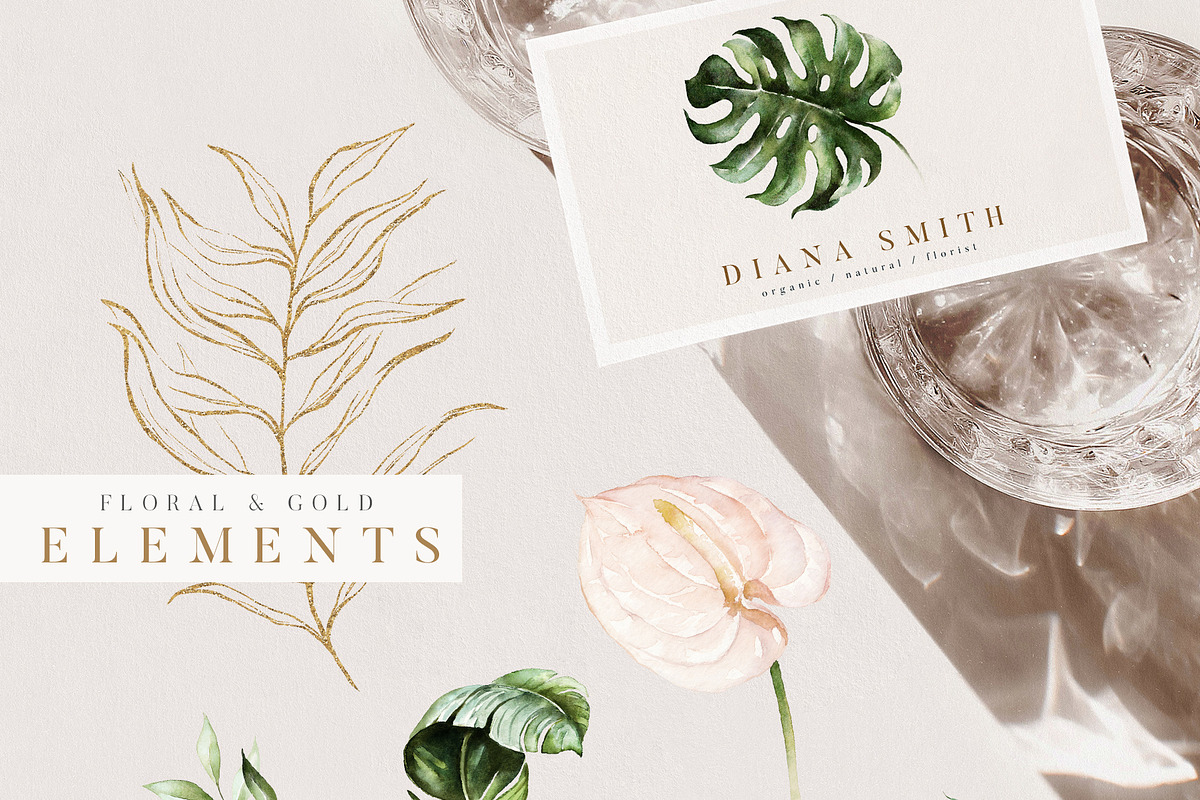Jungle - Watercolor Tropical Floral, a Decorative Illustration by Veris ...