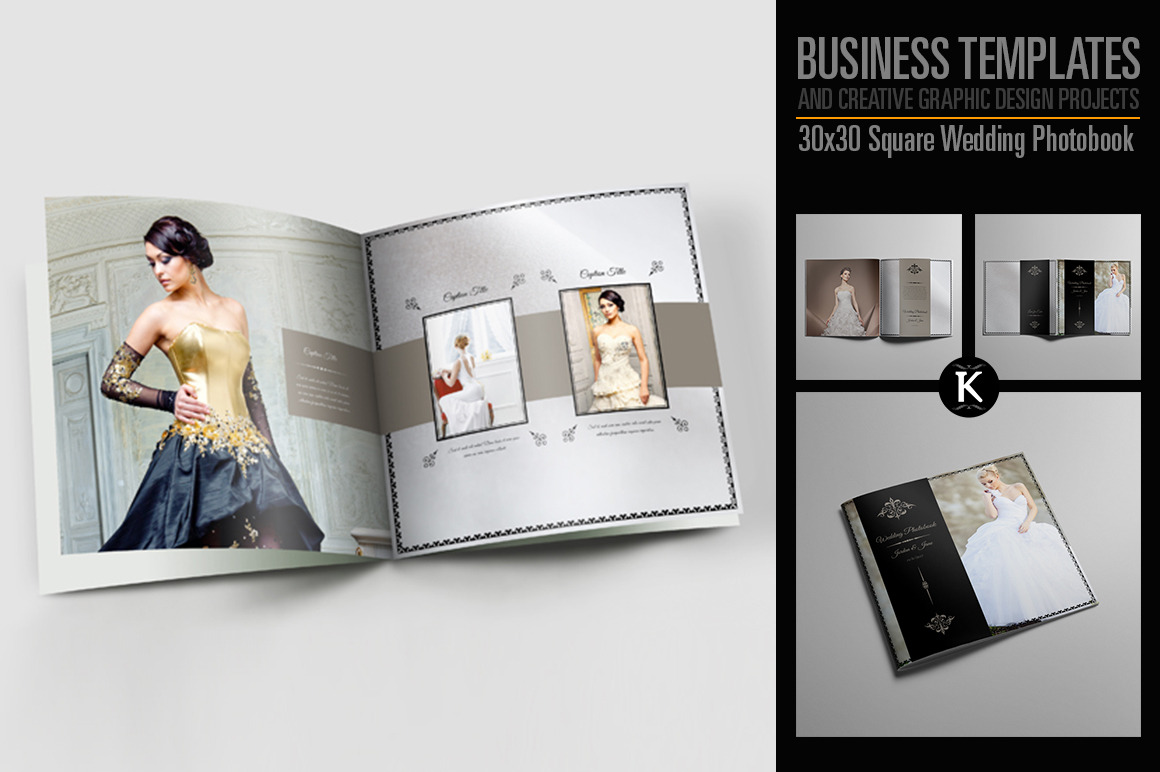 30x30 Square Wedding Photobook, a Templates & Theme by Keboto