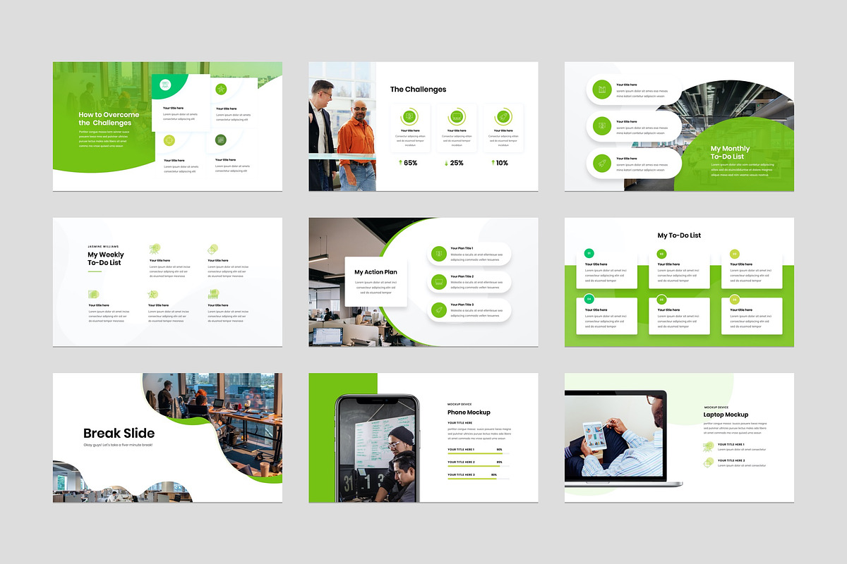 First 90 Days Plan PowerPoint, a Presentation Template by Graphue
