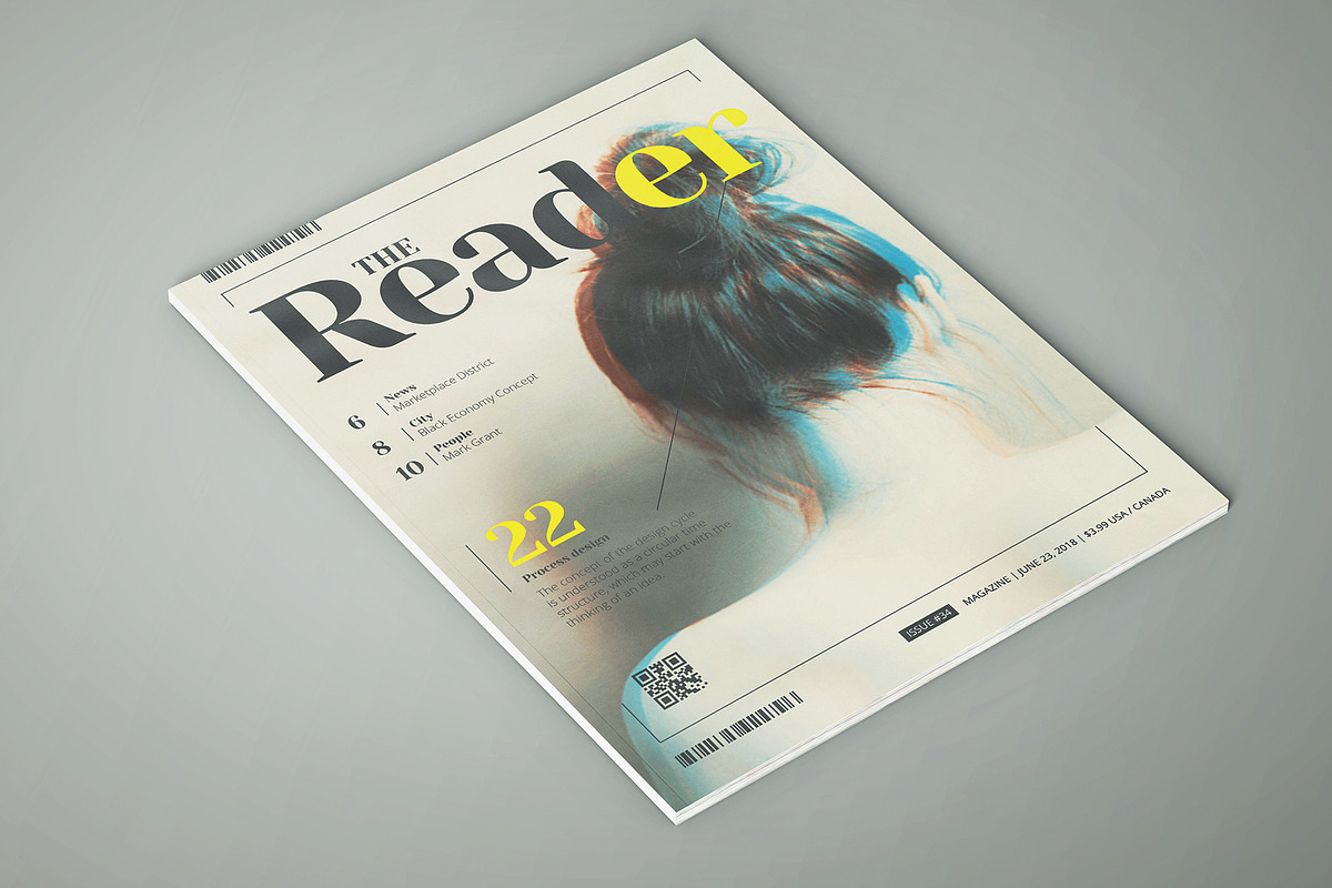 #01 The Reader Magazine, a Magazine Template by DesignSomething