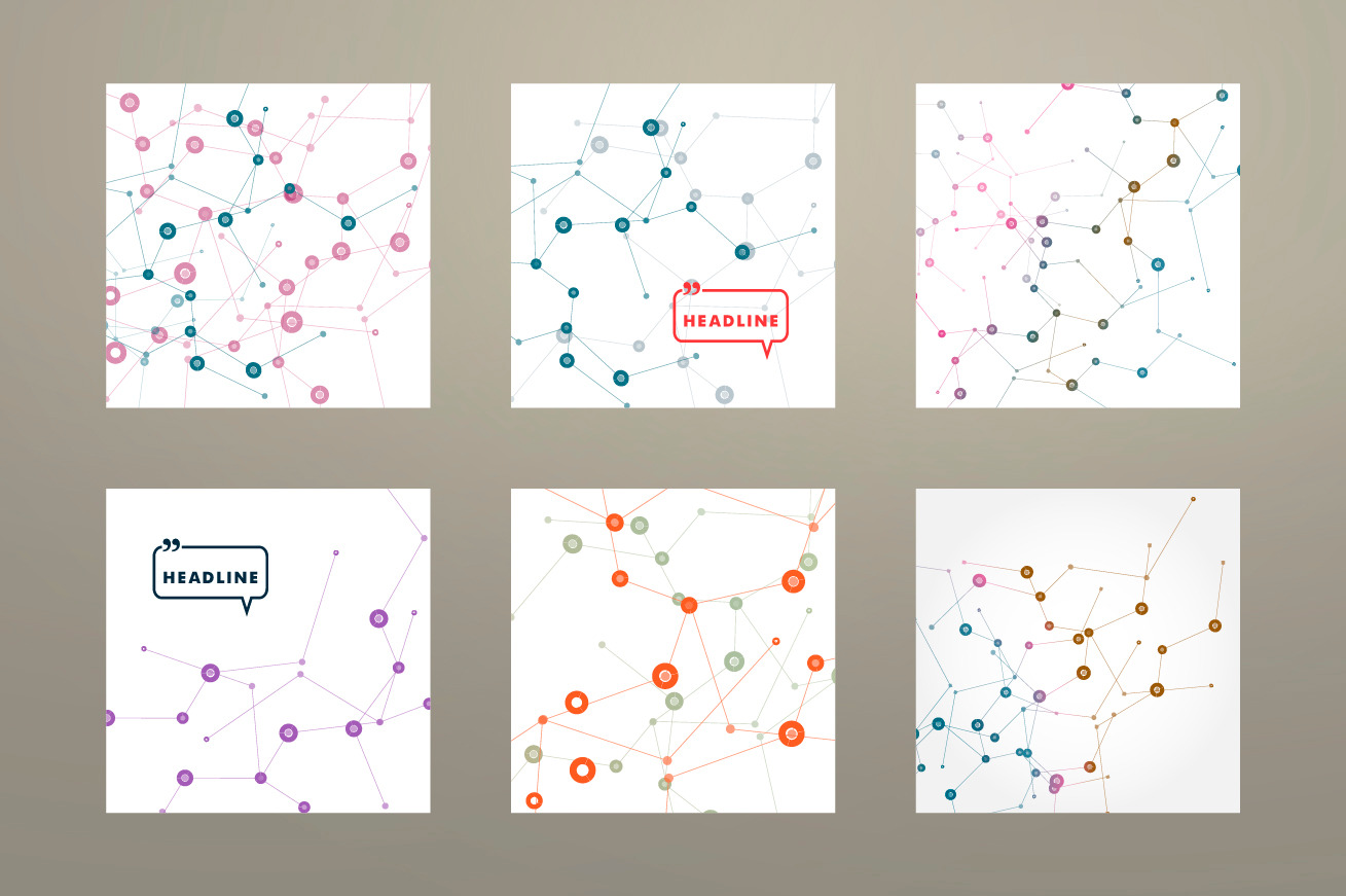 Set vector DNA molecule design, a Pattern Graphic by Haisonok