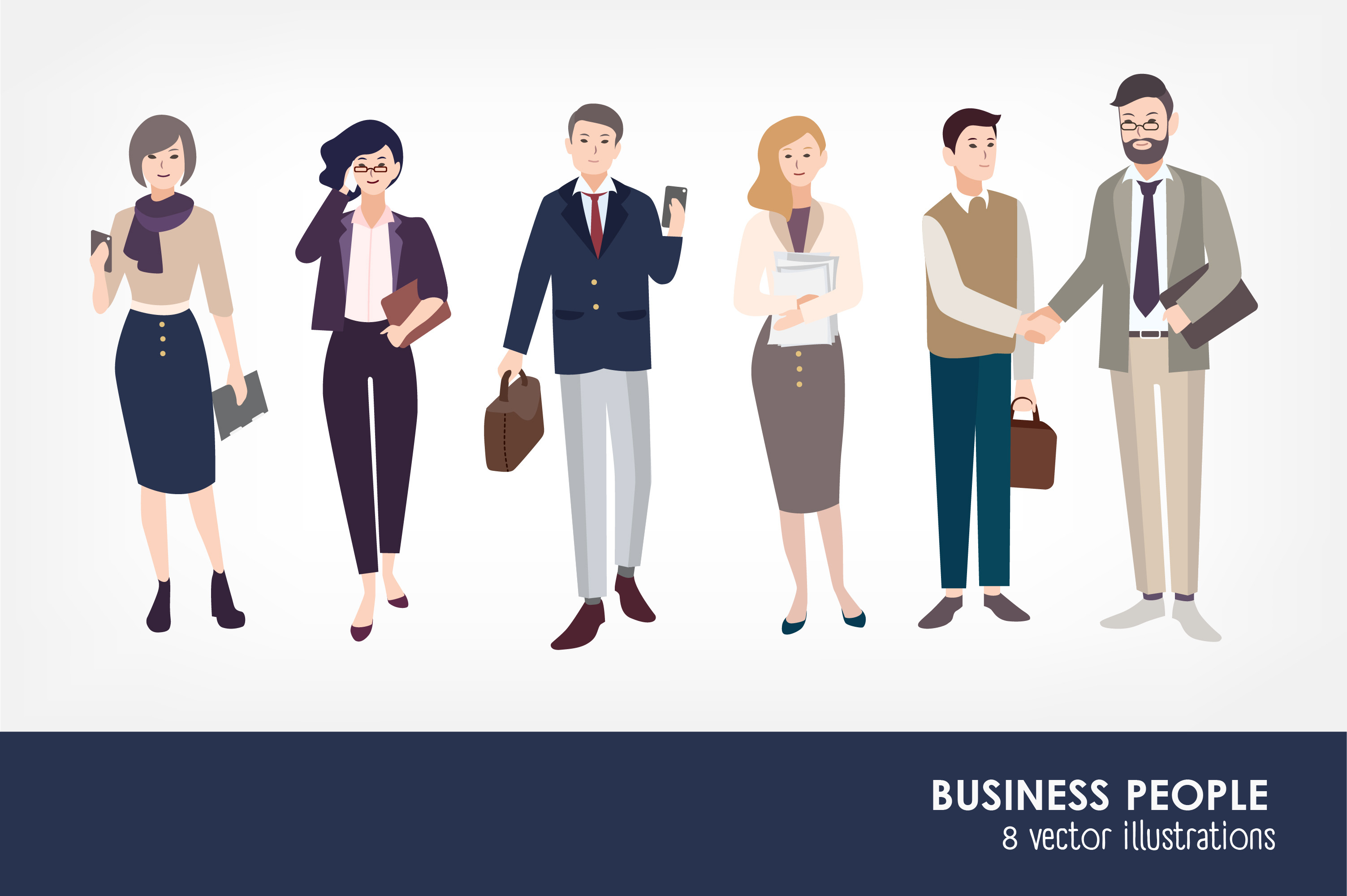 People dressed in formal clothing, a Person Illustration by Good Studio