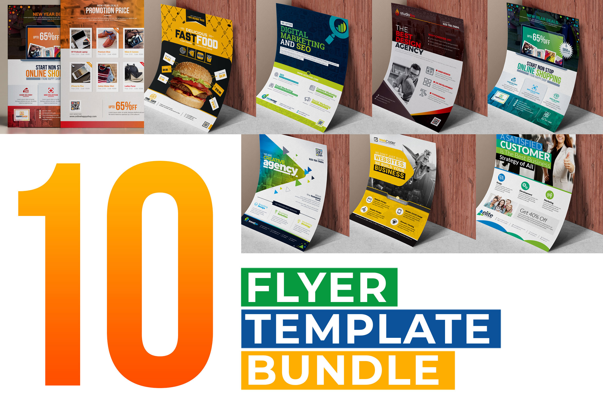 Flyer Template Bundle, a Flyer Template by ContestDesign