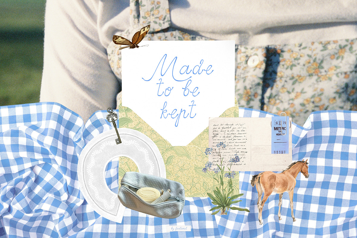 Quiet Heritage Collage Pack, an Object Graphic by Feelsoul