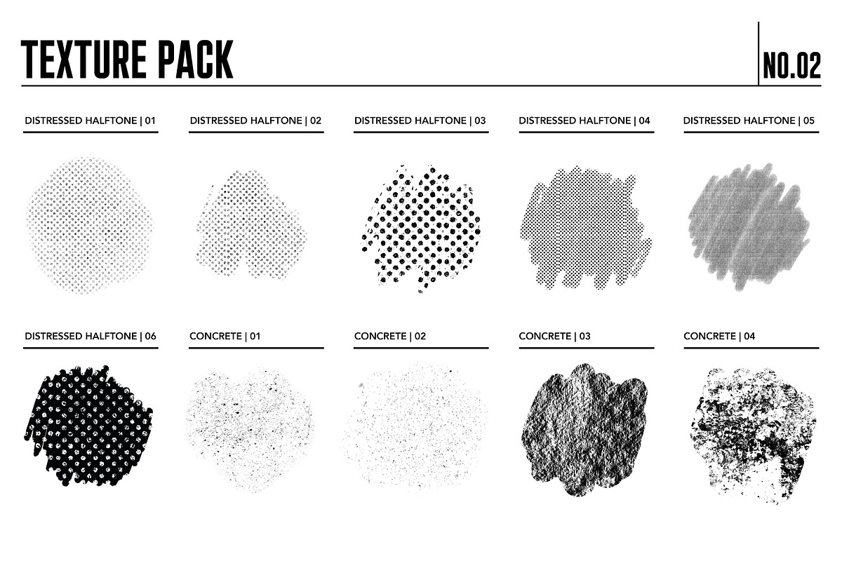 Procreate Texture Brush Pack 02, a Brush Add-On by Quiver Supply Co. | Creative Market