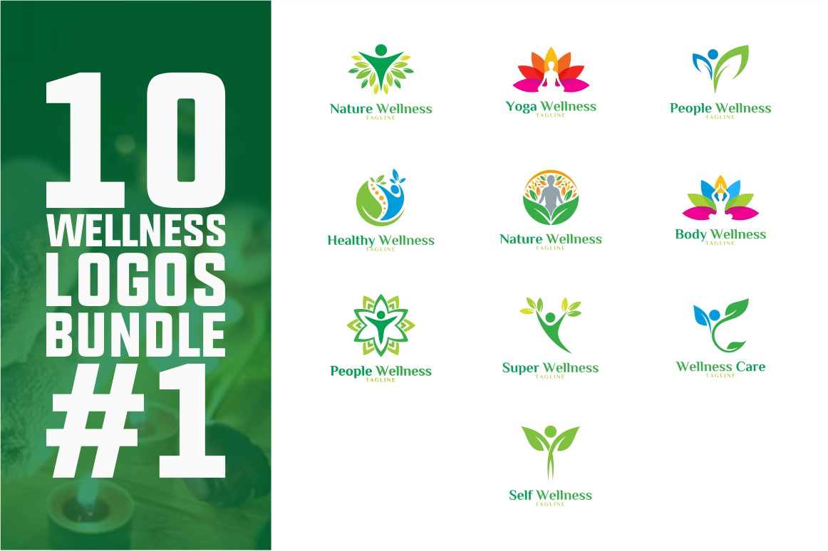 10 Wellness Logo Bundle #1, a Branding & Logo Template by PutraCetol Studio