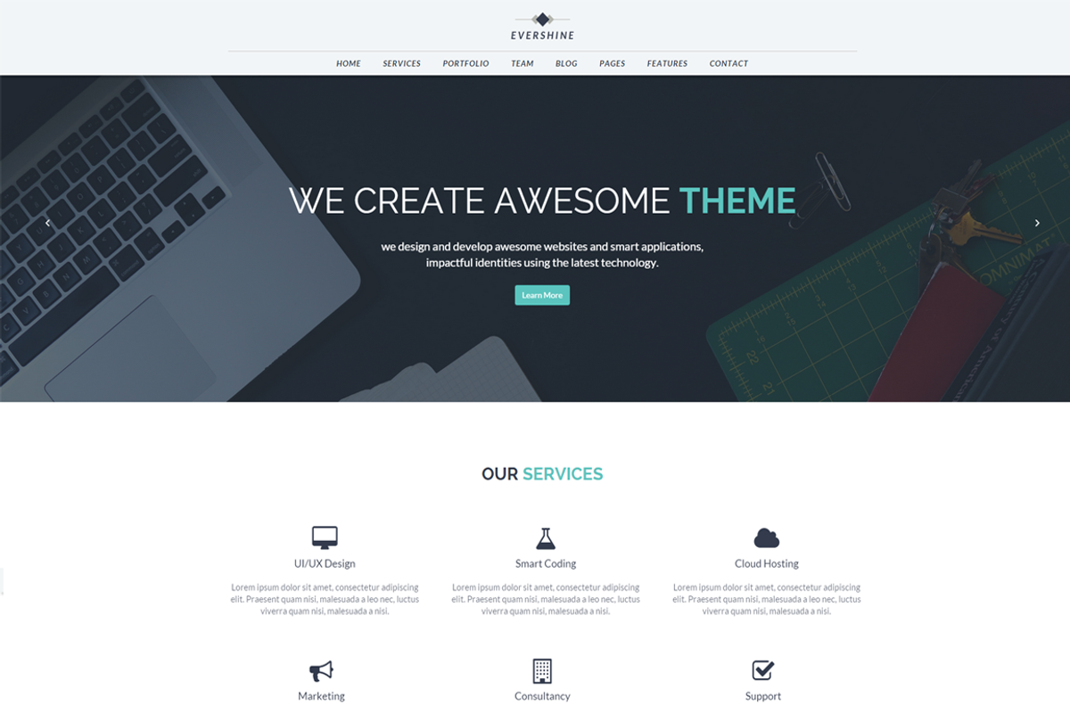 Evershine -Multipurpose HTML5 templa, a Bootstrap Template by Pichforest Studio