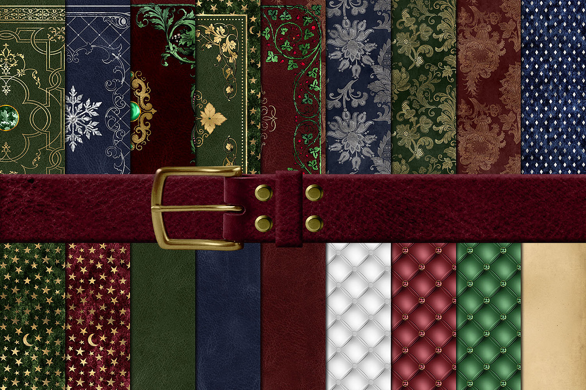 Christmas Book Covers, a Texture Graphic by Digital Curio