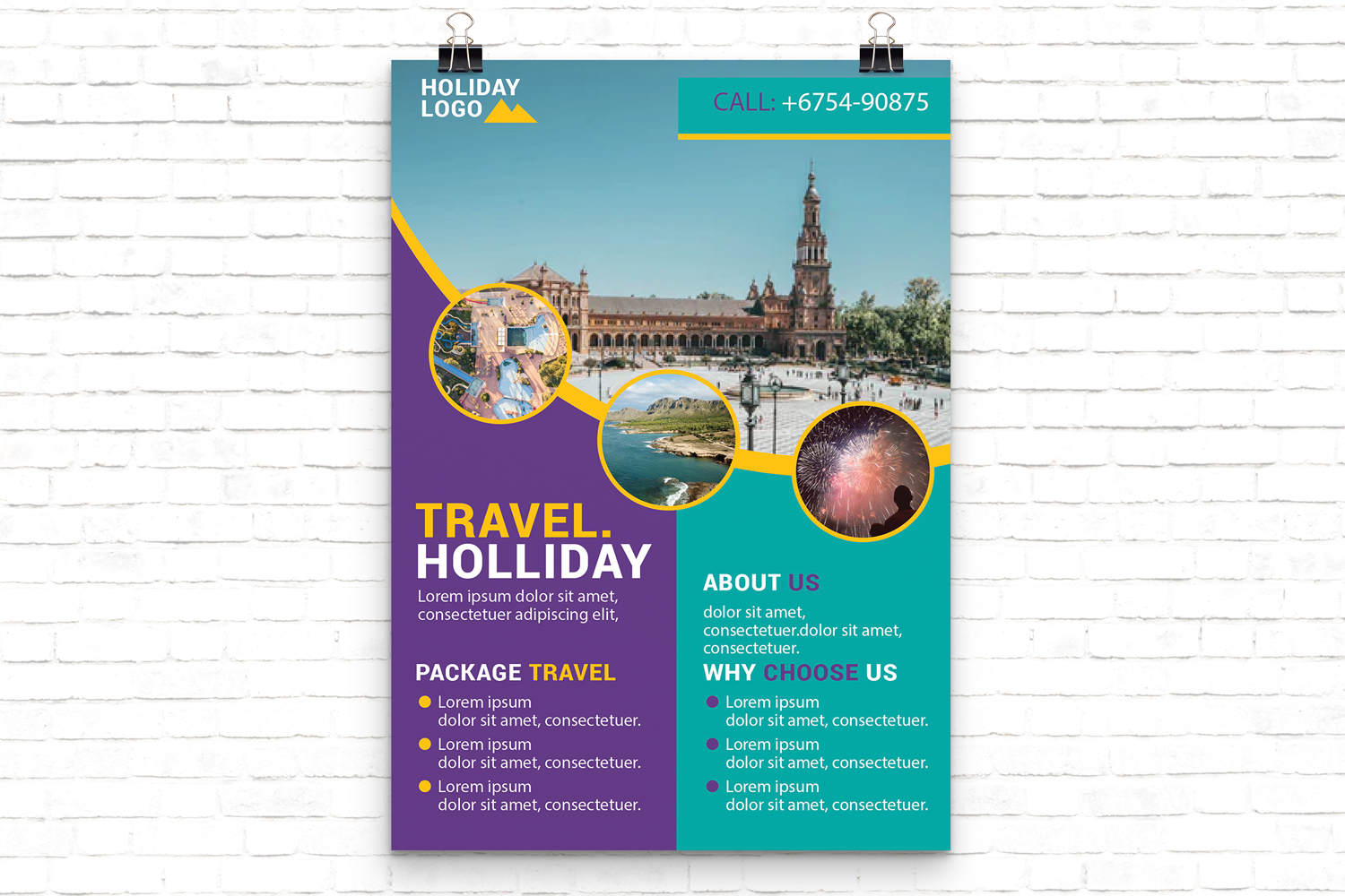 Holiday Flyer Template | Flyer Templates ~ Creative Market