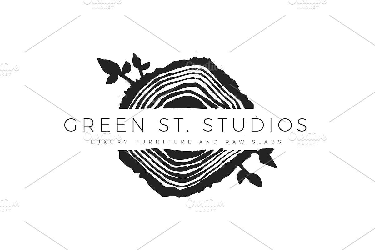 Tree Rings / Organic Logo Template 2, a Branding & Logo Template by ...
