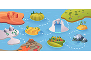 Board game map. Cartoon background, a Graphic by Onyx