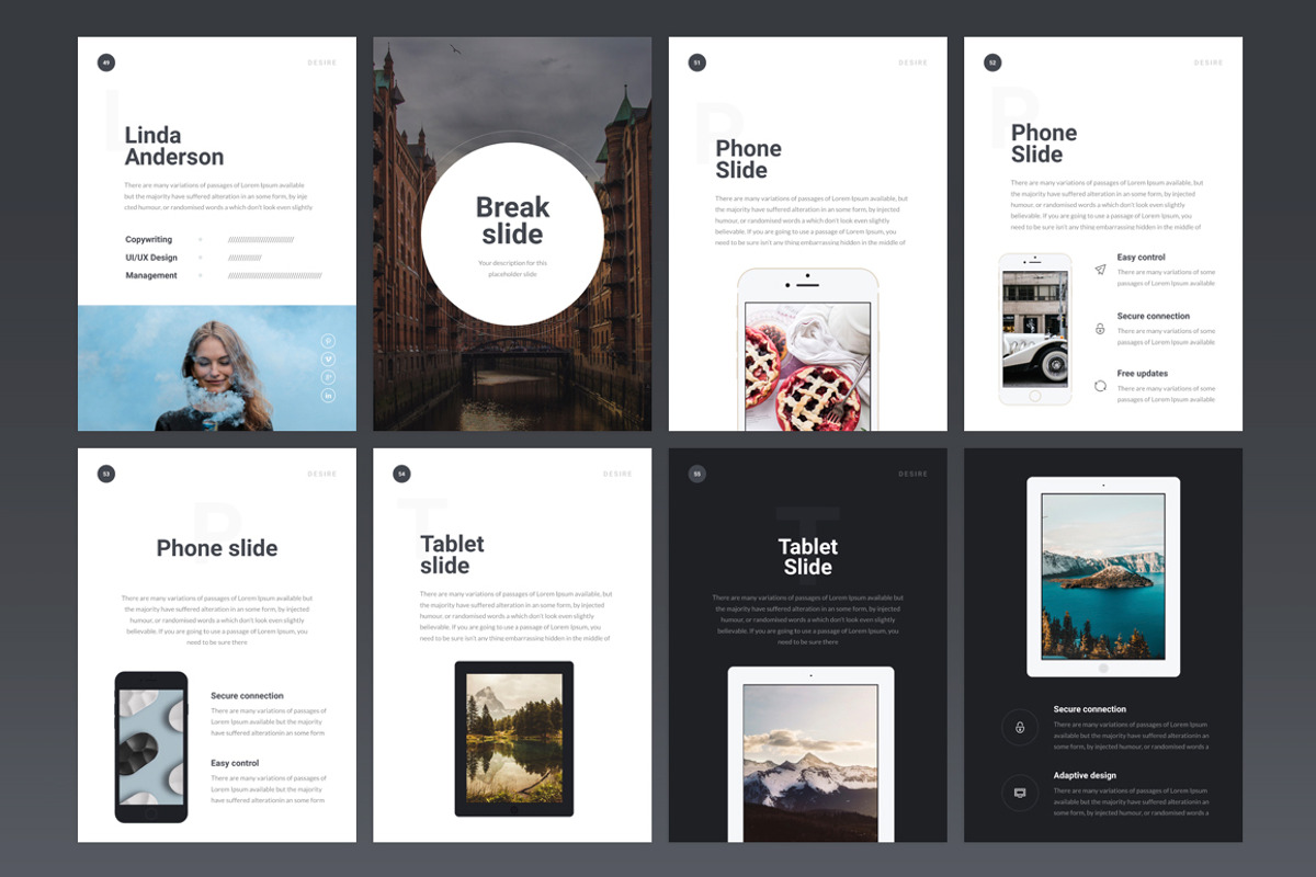 A4 | Desire PowerPoint Template, a Presentation Template by Vladislav ...