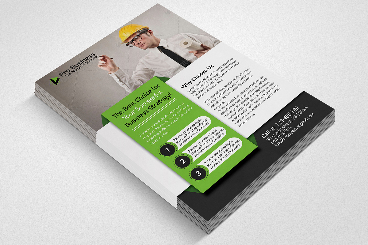 Civil Engineer & Architect Flyer, a Flyer Template by Business Flyers