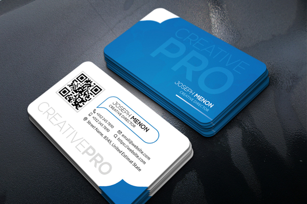 Blue Business Card, a Business Card Template by xnorpix