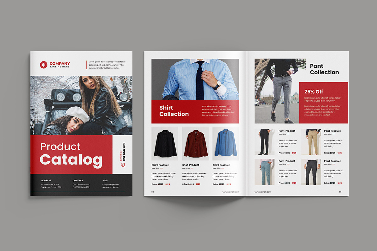 Product Catalog Layout Template | Creative Market