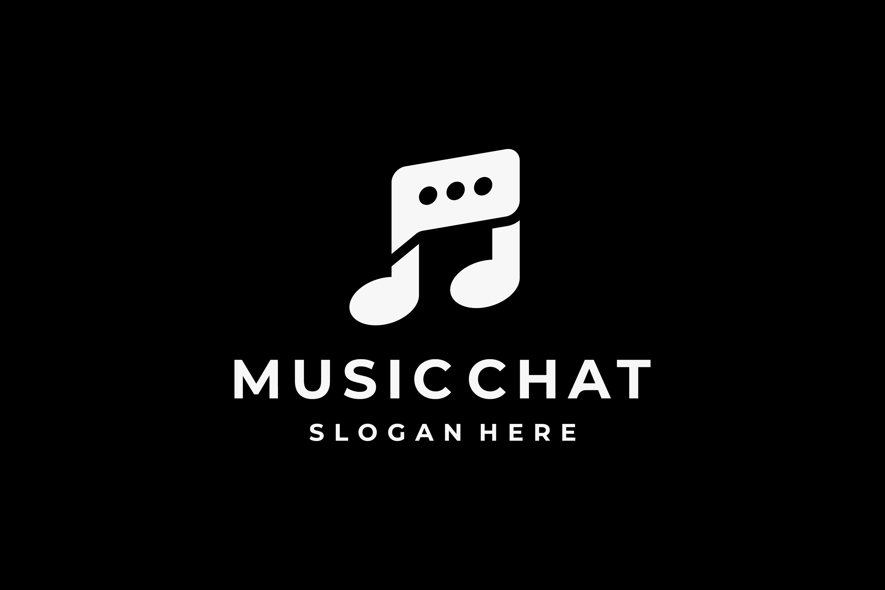 Music Chat Logo, a Branding & Logo Template by onripusindo