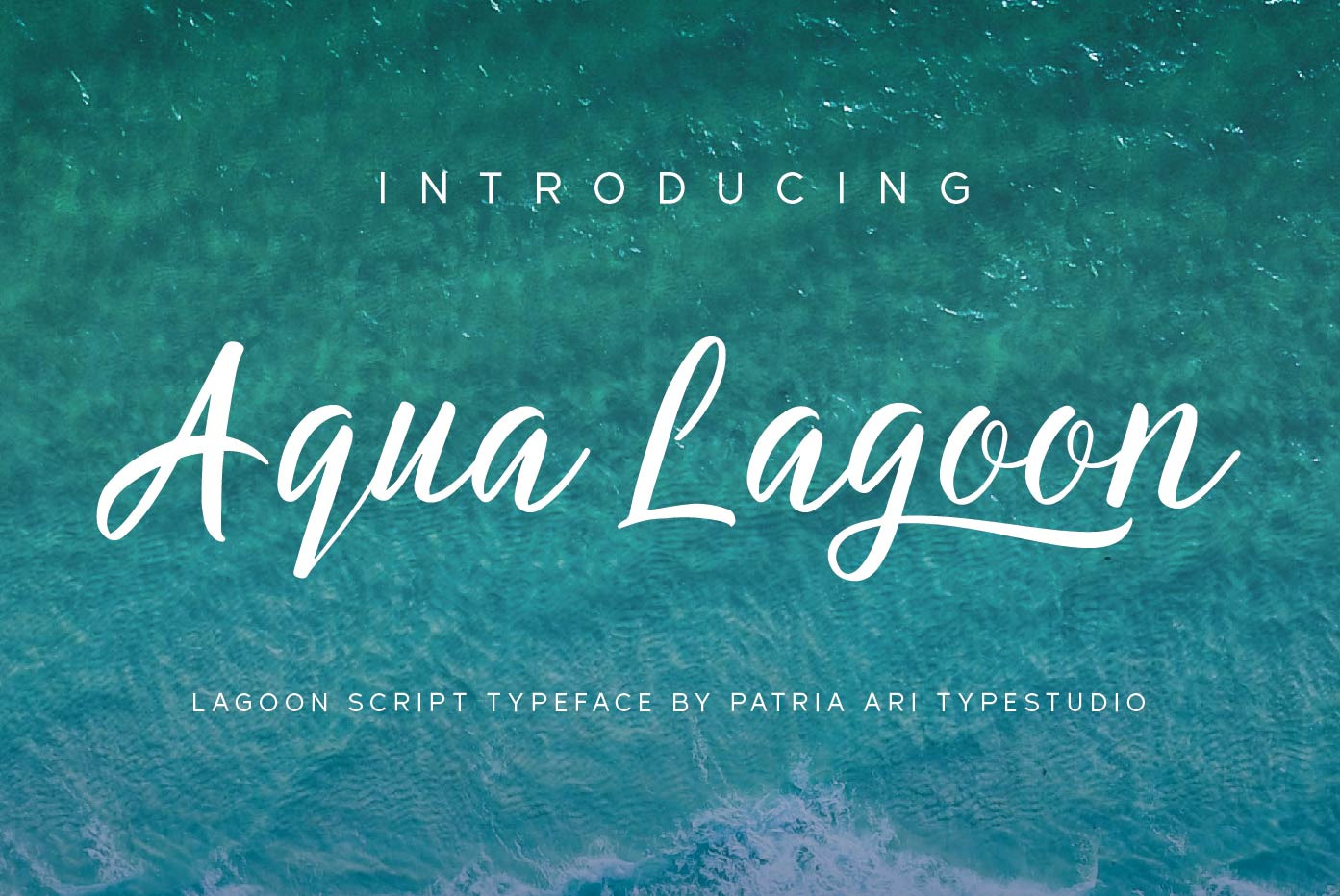 Aqua Lagoon Script Typeface, a Script Font by Patria Ari (P4tcreativa)